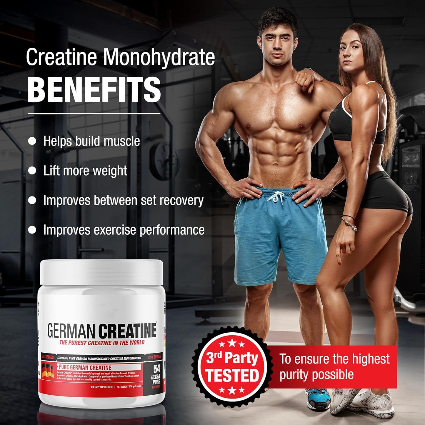 Creatine Monohydrate Original Flavor Powder 270g – Chamlito